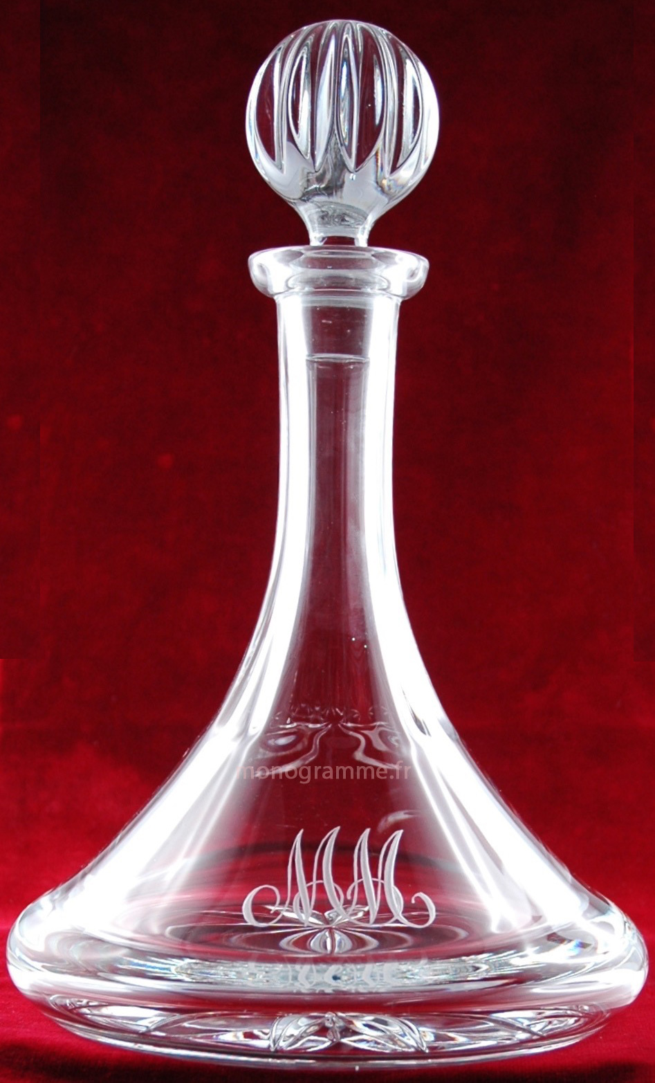 Monogramme Gravure sur Cristal, Verre et Métal argenté à Paris